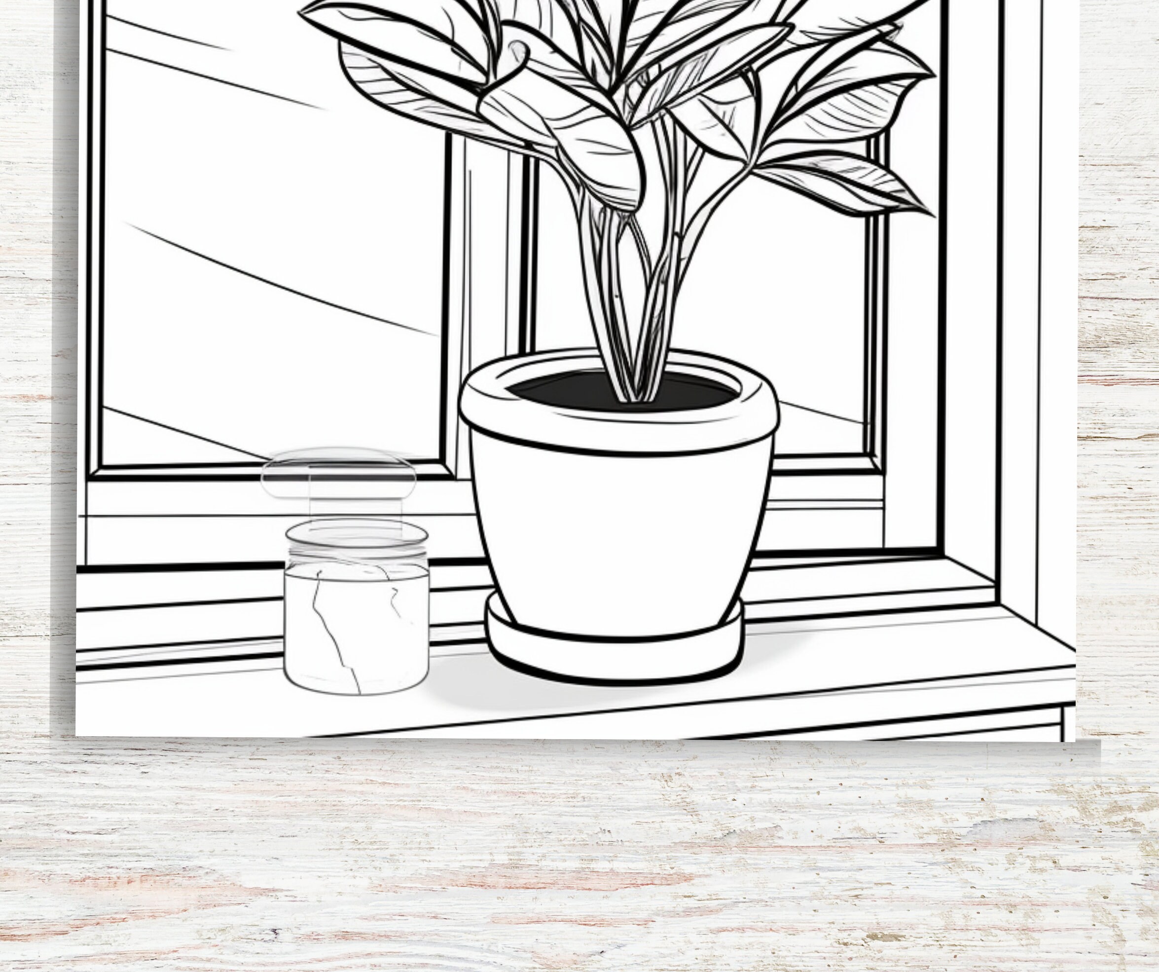 KDP Interior 50 House Plants Coloring Pages 8.5 X 11 PDF & Canva ...