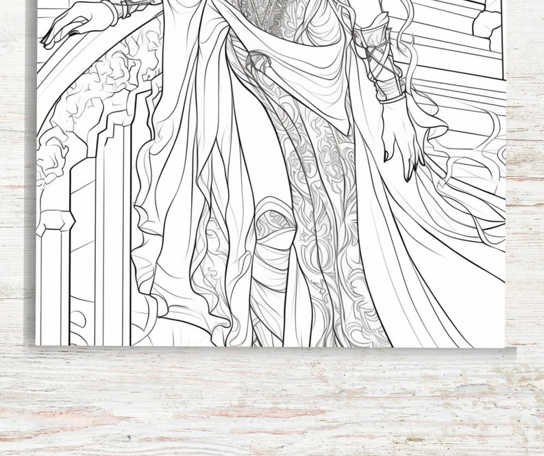 25 Gothic Women Coloring Pages Printable Gothic Coloring - Etsy