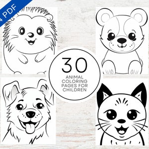 30 Easy Coloring Pages for Kids, Preschoolers, Toddlers and Seniors ...
