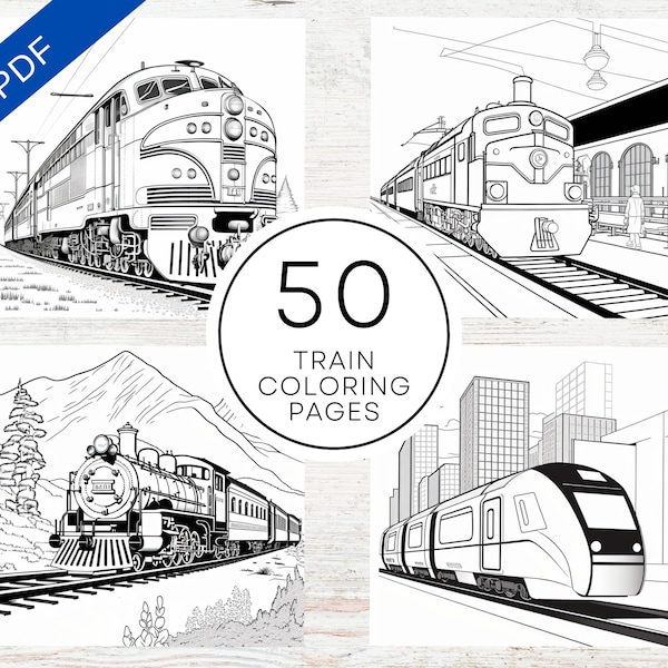 Train Book - Etsy