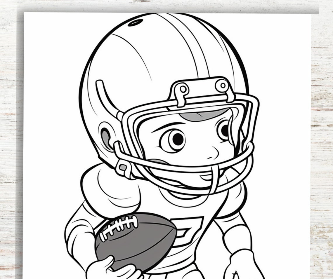 30 American Football Coloring Pages for Kids | A4 Printable PDF ...