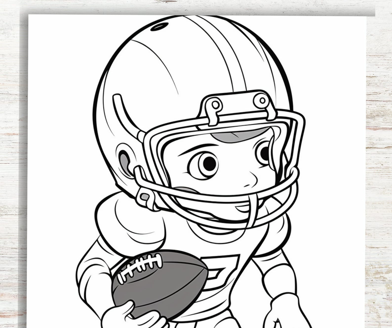 30 American Football Coloring Pages for Kids | A4 Printable PDF ...
