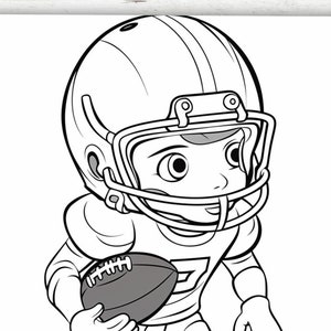 30 American Football Coloring Pages for Kids | A4 Printable PDF ...