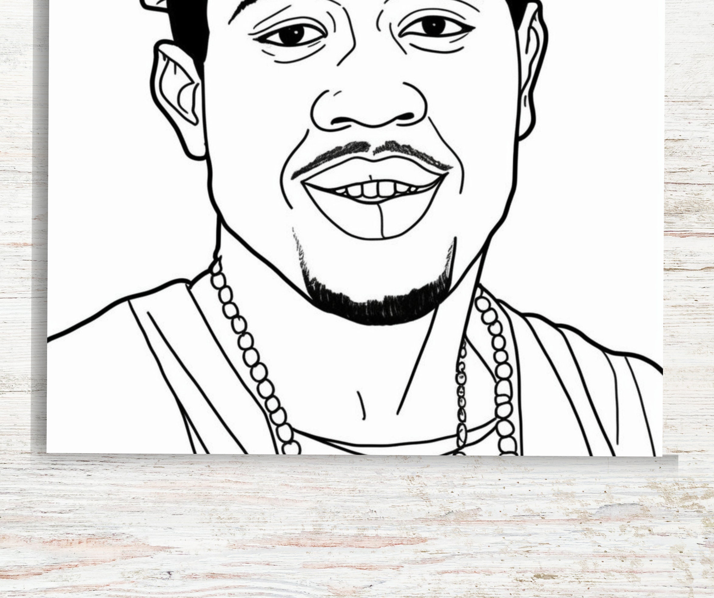 30 Black Kings in Crowns Coloring Pages Printable PDF A4 Adult Coloring ...