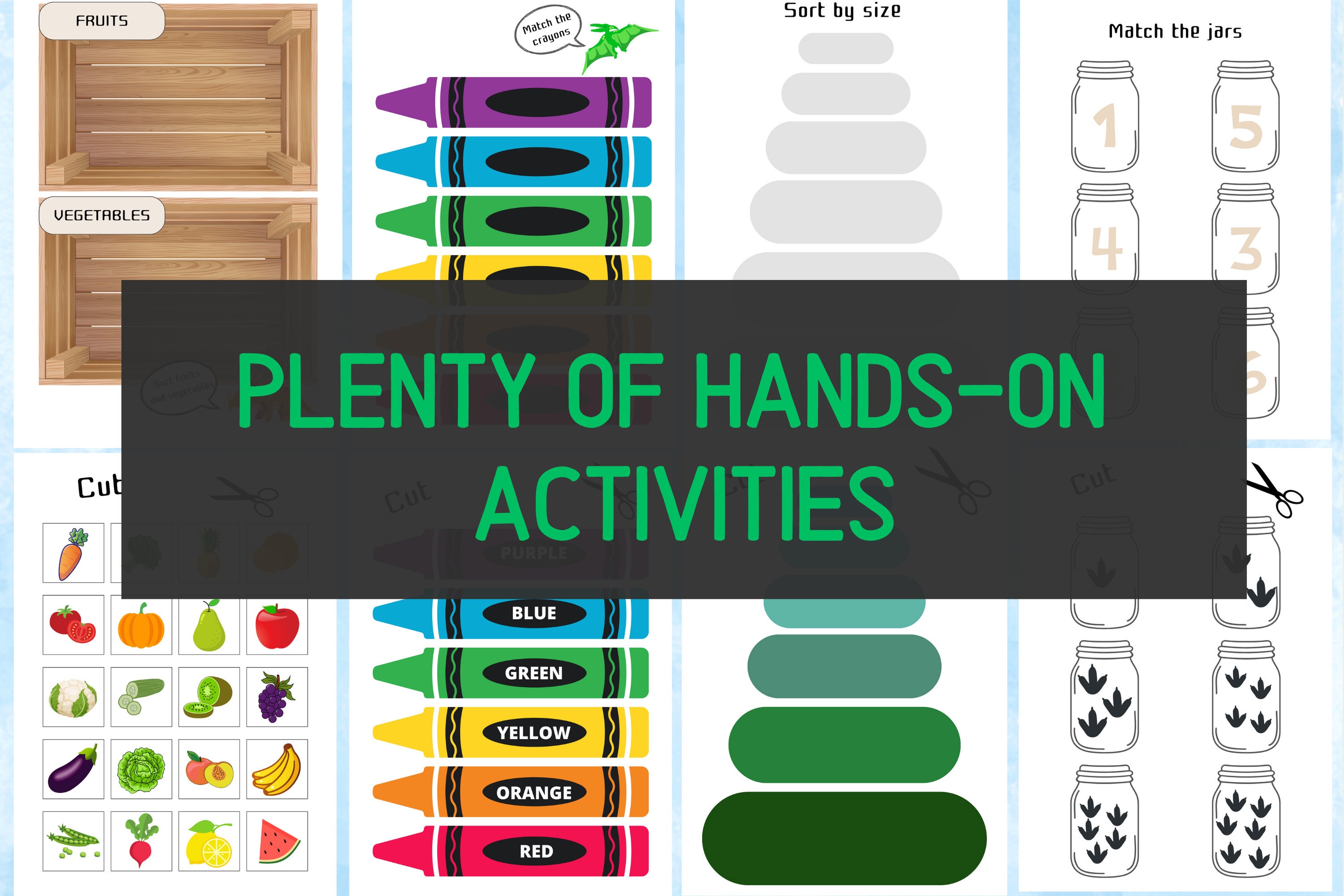 Printable Dinosaur Busy Book, Montessori Busy Book, Toddler Busy Book ...