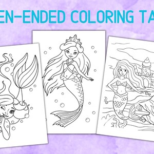 Mermaid Busy Book, Printable Toddler Activity, Montessori Quiet Book ...