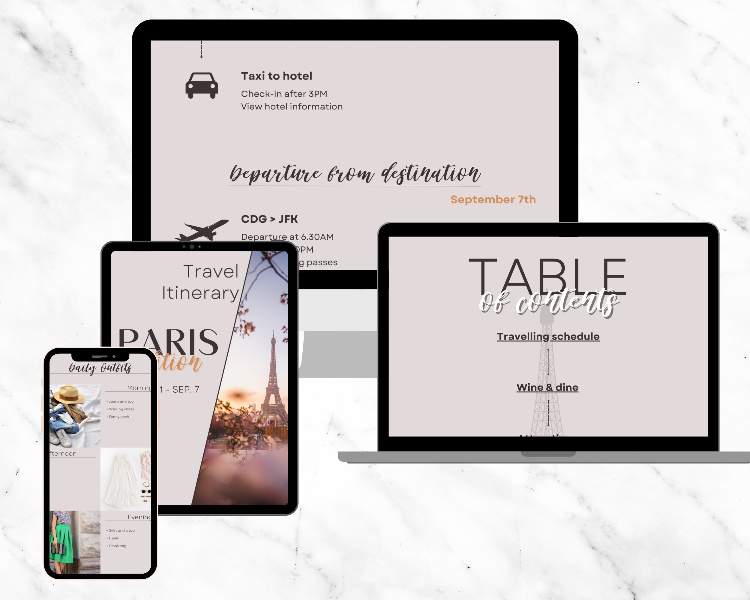 Paris Travel Itinerary Template, Travel Log, Paris Travel Guide, Travel ...