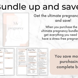 Digital Pregnancy Journal, Printable Pregnancy Planner, Baby Gestation ...
