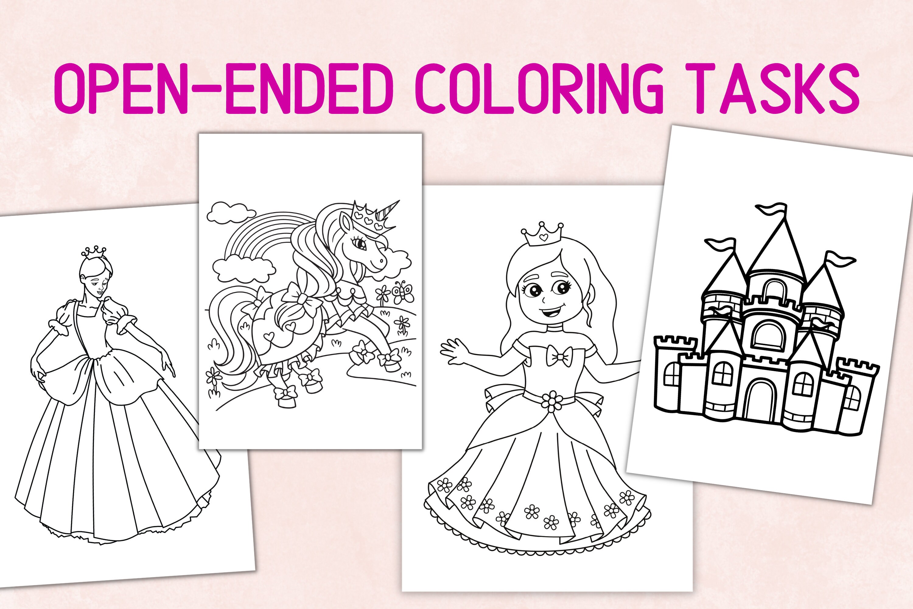 Printable Princess Busy Book for Toddlers, Preschool Binder, Homeschool ...