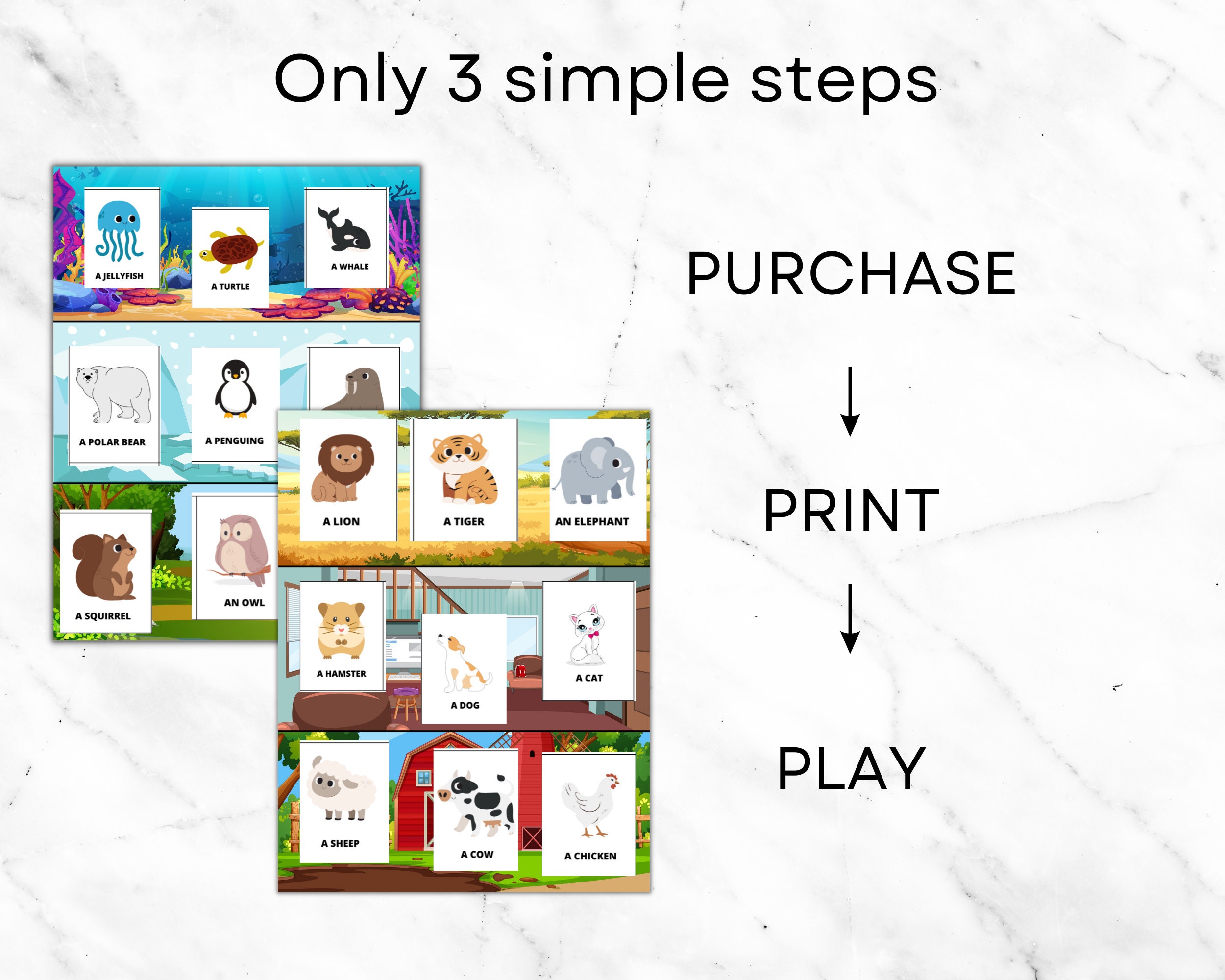 Animal Habitats Sorting Worksheet, Preschool Animal Habitat Matching ...