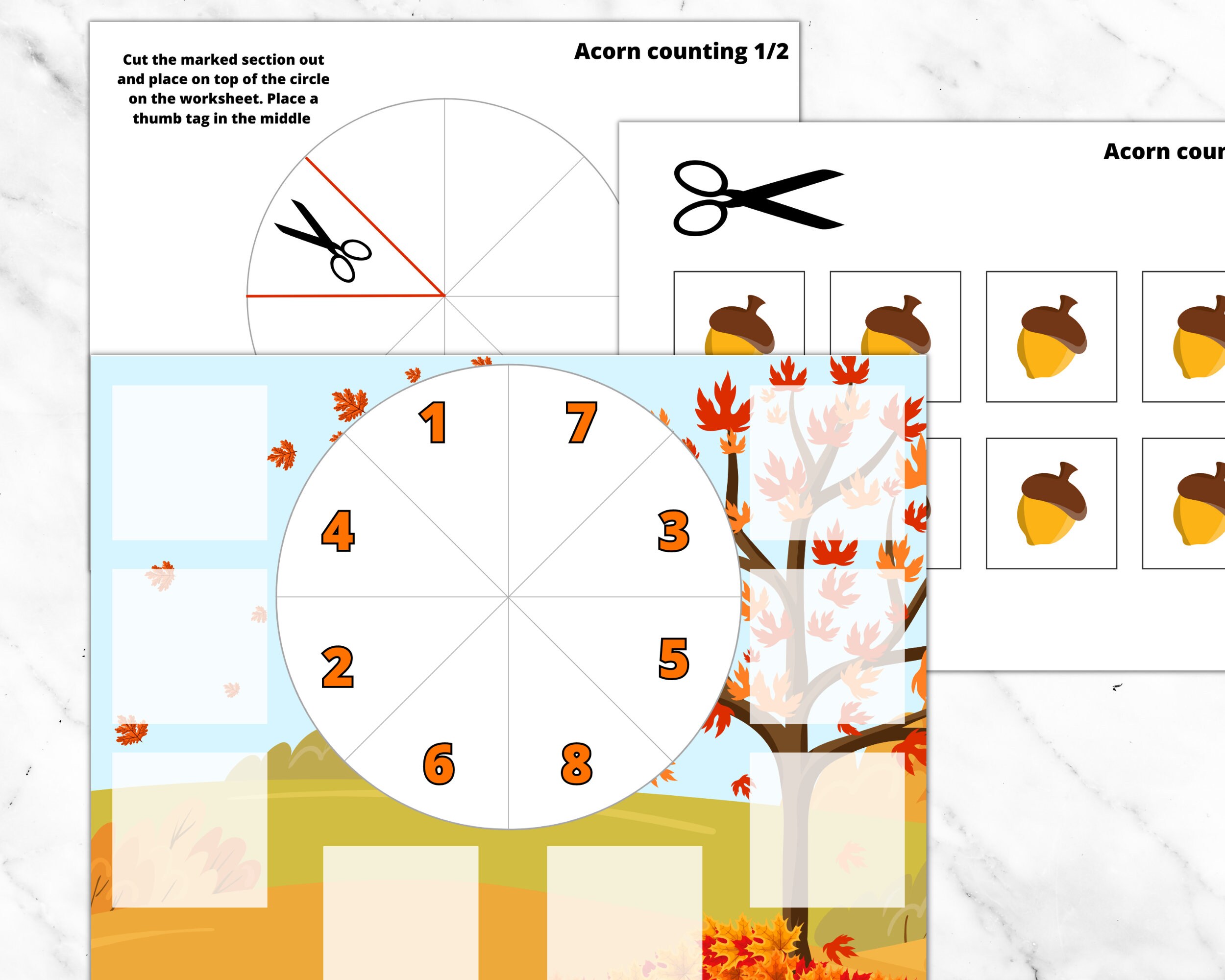 Printable Fall Busy Book, Autumn Preschool Learning Binder, Toddler ...