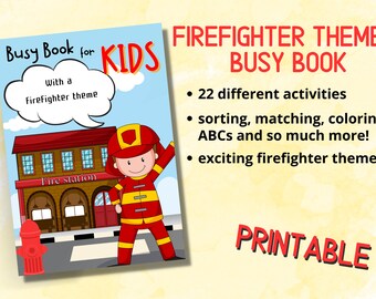 Firefighter Activity Binder Printable - Etsy