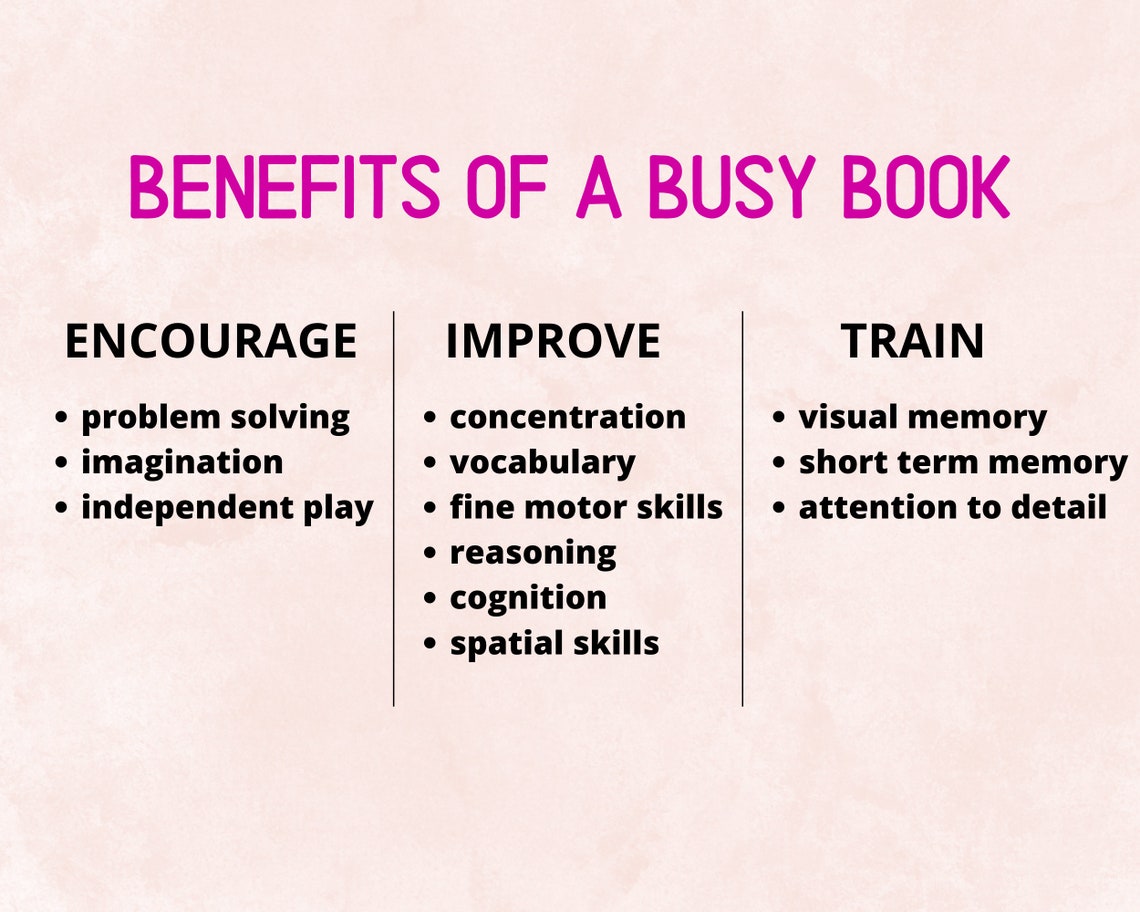 Printable Fairy Busy Book for Kindergarten, Preschool Learning Workbook ...