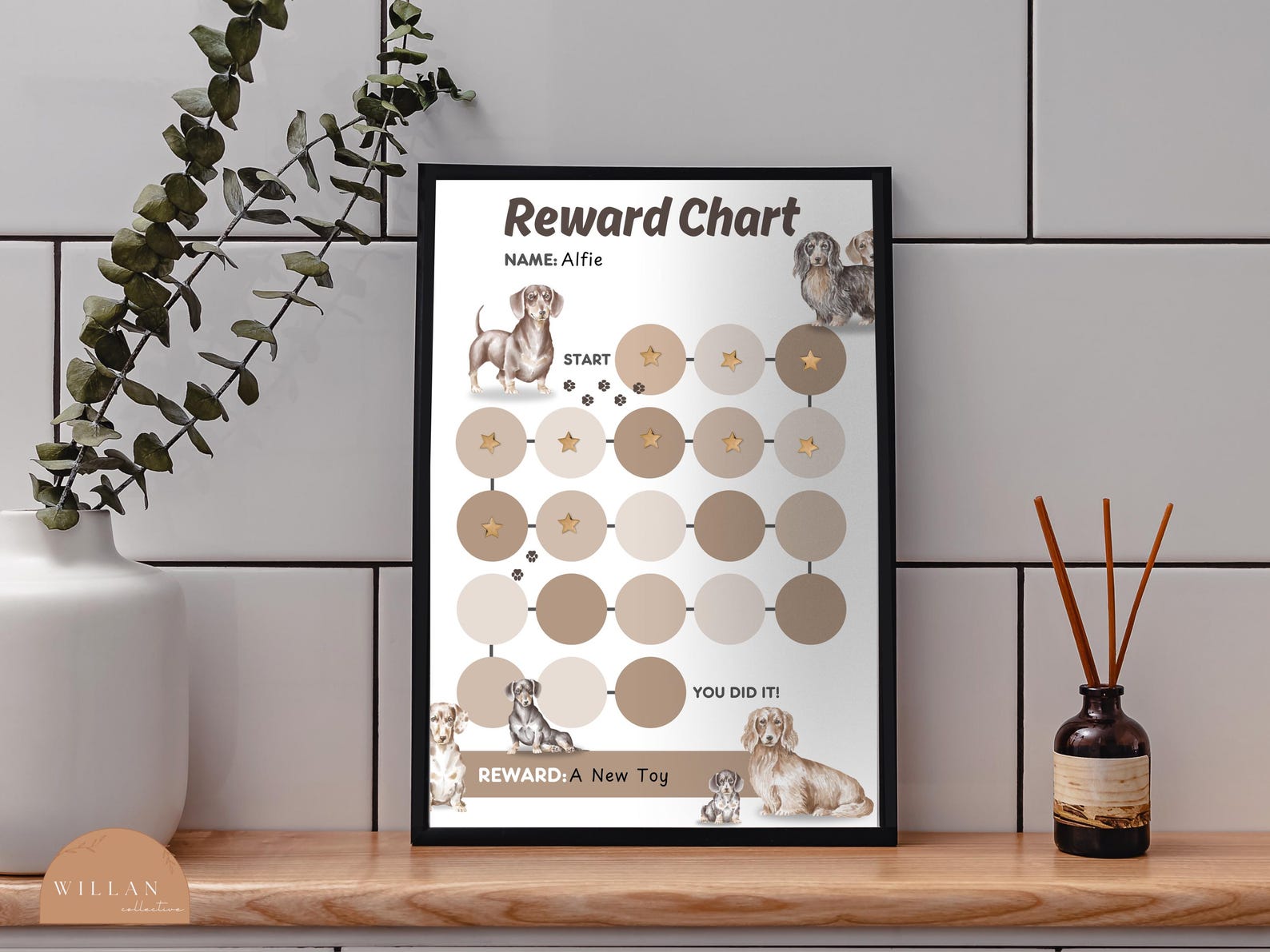 Printable Reward Chart for Kids Digital Reward Chart Star Chart Potty ...