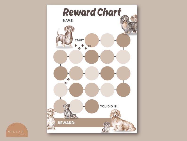 Printable Reward Chart for Kids Digital Reward Chart Star Chart Potty ...
