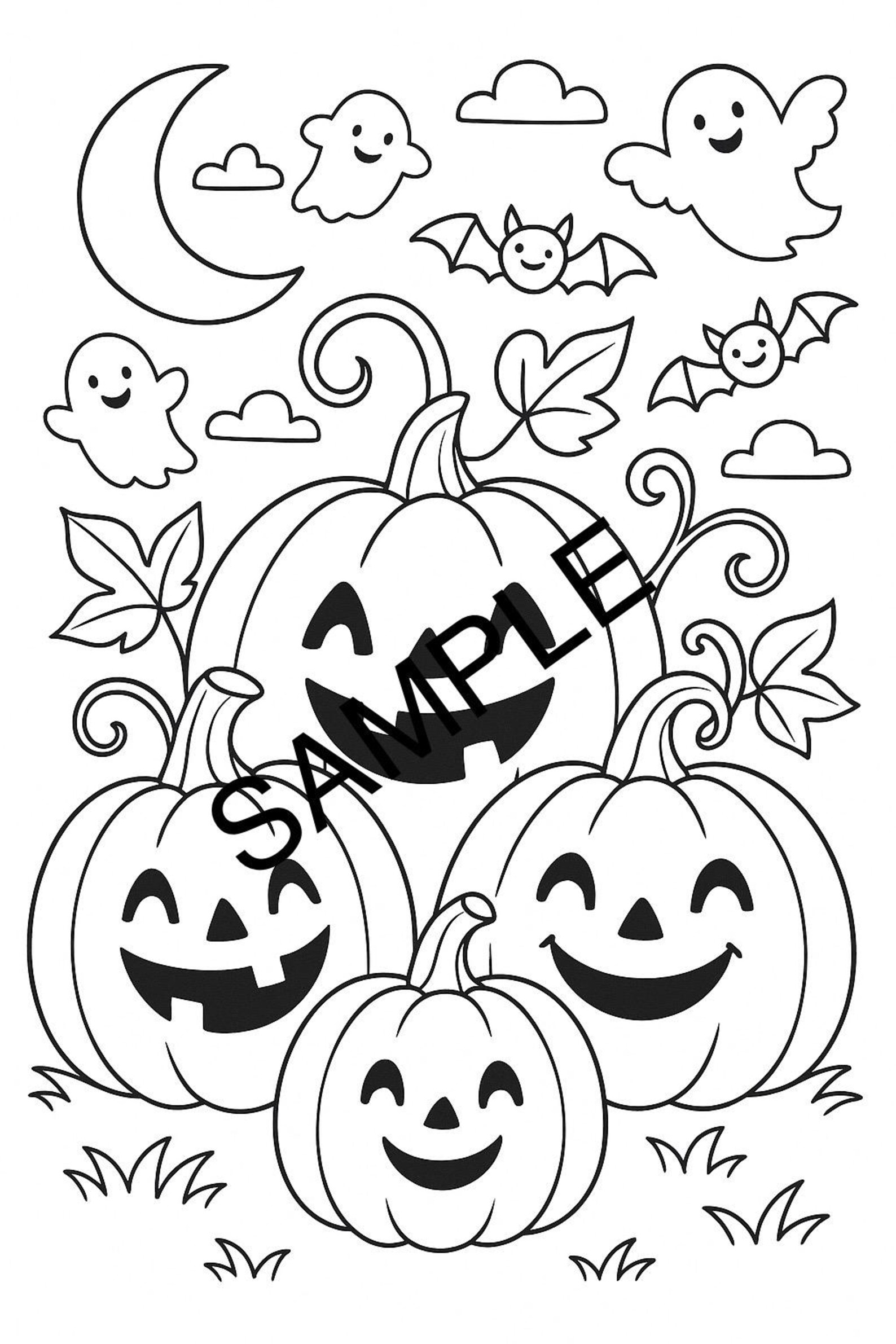 My First Halloween Coloring Book! - Etsy