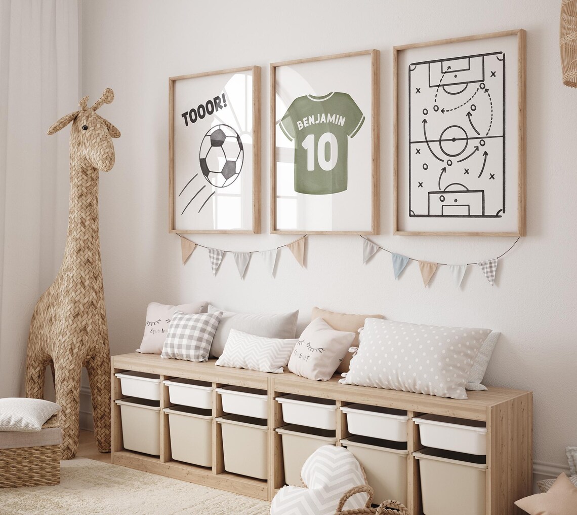 Goal - Children's Room Poster in A4 and A3 | Football Poster | Wall ...