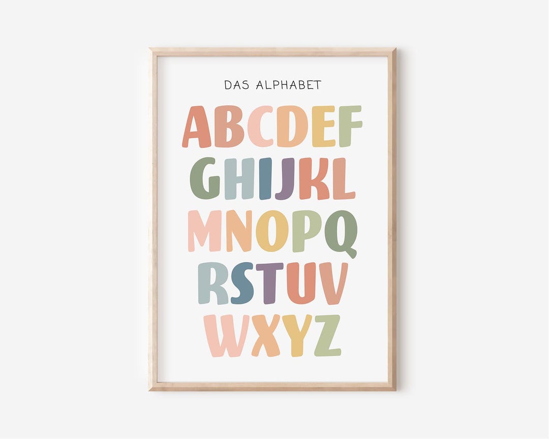 Alphabet Learning Posters in A4 & A3 for the Nursery | ABC Poster ...