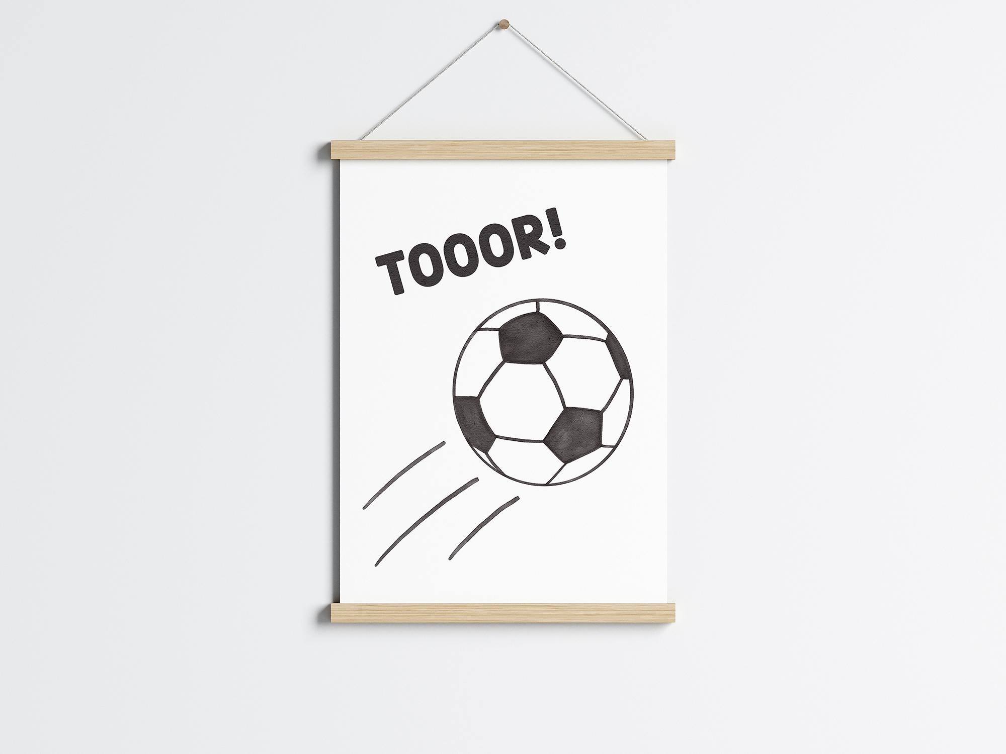 Goal - Children's Room Poster in A4 and A3 | Football Poster | Wall ...