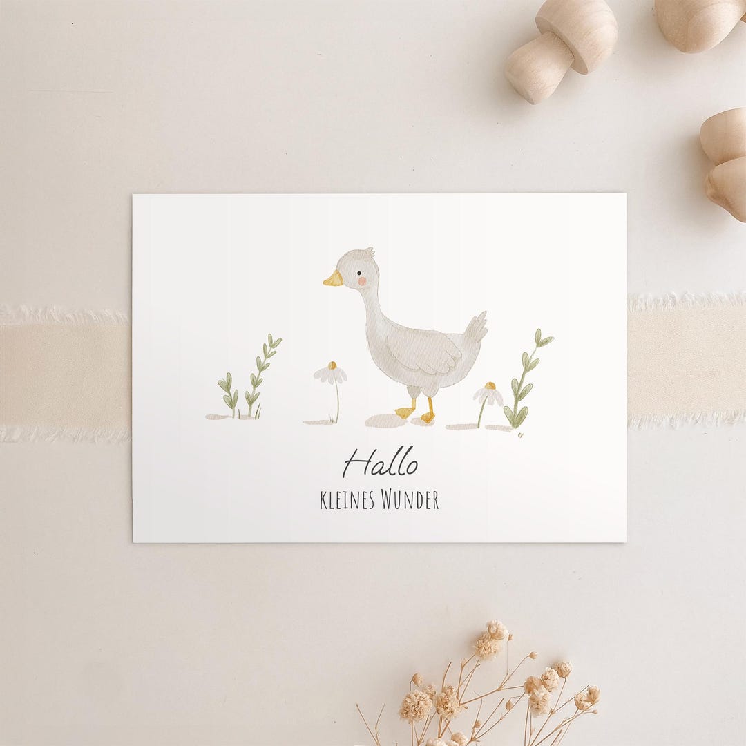 Postcard Hello Little Miracle A6 | Postcard Children | Postcard Birthday | Card Children's ...