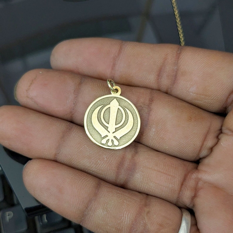 Khanda Necklace, Guru Govind Singh Gift, Sikhism Symbol, Protection ...