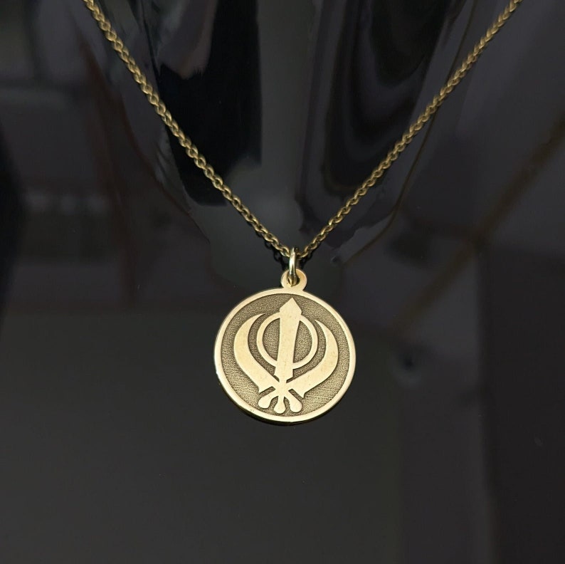Khanda Necklace, Guru Govind Singh Gift, Sikhism Symbol, Protection ...