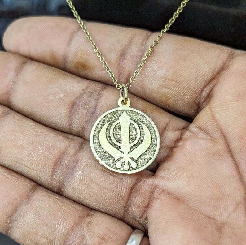 Khanda Necklace, Guru Govind Singh Gift, Sikhism Symbol, Protection ...