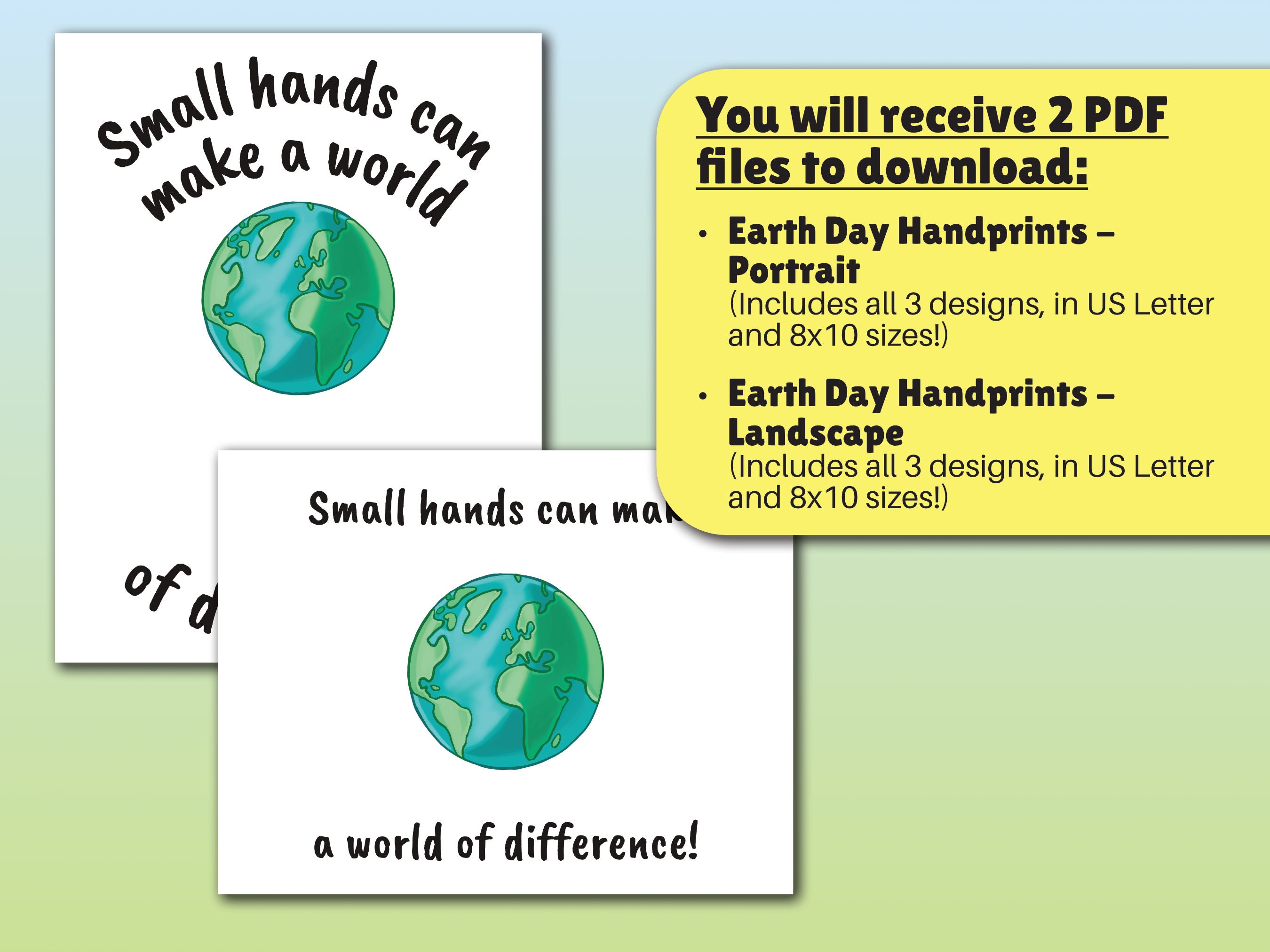 Earth Day Handprint Craft for Kids Toddlers Babies Earth Day Activities ...