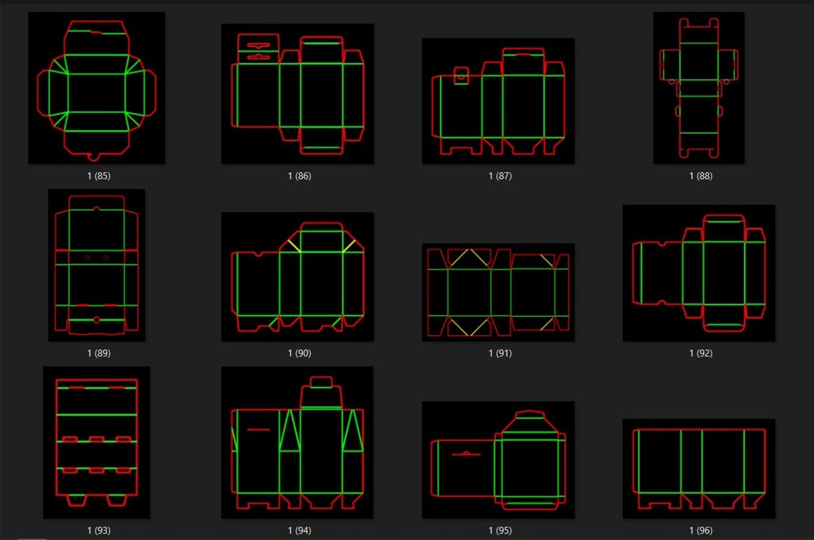2 Custom Box Template SVG, Vector, Box Template, Personalized Template ...