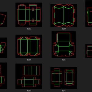 2 Custom Box Template SVG, Vector, Box Template, Personalized Template ...