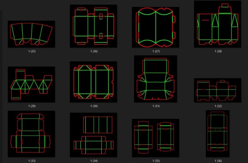 2 Custom Box Template SVG, Vector, Box Template, Personalized Template ...
