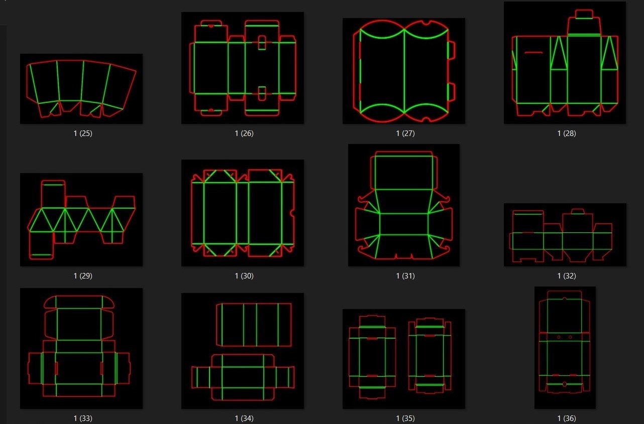 2 Custom Box Template SVG, Vector, Box Template, Personalized Template ...