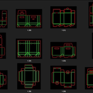 2 Custom Box Template SVG, Vector, Box Template, Personalized Template, Box, Tray, Pillow, Bag ...
