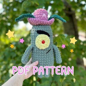 Pink Pony Plankton Crochet Pattern - PDF Pattern, Crochet, Digital ...