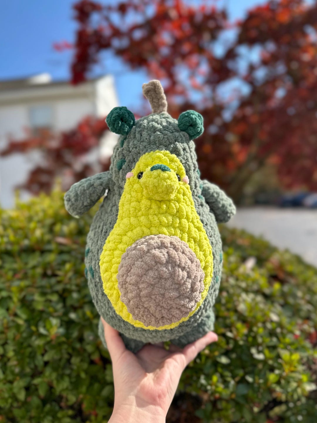 Crochet Avo-cuddle Bear Plush - Amigurumi • Crocheted Stuffed Animals ...