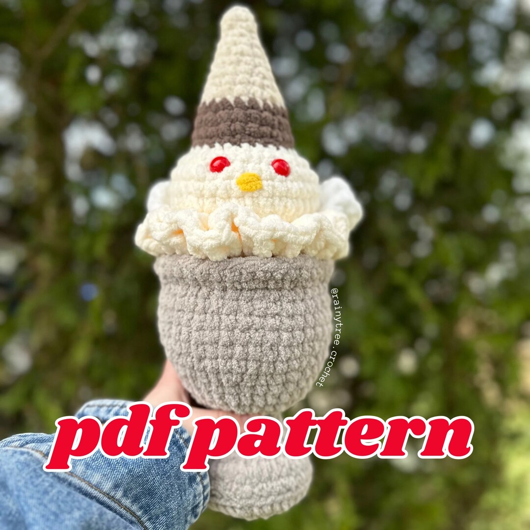 Friendly Cone Head Clown Sundae Crochet Pattern - PDF Pattern, Crochet ...