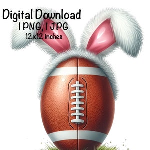 Easter Sports Football Ball PNG, Easter Football Sublimation PNG ...