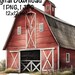 Watercolor Rustic Farm Barns Clipart PNG Sublimation Bundle Watercolour ...