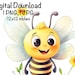 Honeybee, Cute Bee Clipart, Honey Bee Animals Bee PNG, Bee Daisy ...