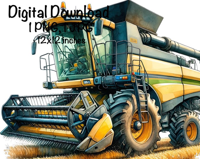 Farming Clipart Farming, Tractor Harvester Png Farm Machinery Wheat ...