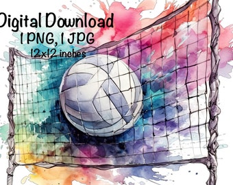 Volleyball PNG, Volleyball Sublimation PNG, Digital Download, Sports ...