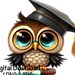 Graduation Owl Clipart Grad Student Owl PNG College Graduation ...