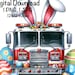 Happy Easter Fire Truck PNG Firefighter Fire Truck Vehicle Clipart ...