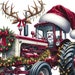 Merry Christmas Farm Tractor PNG Reindeer Tractor Farm Vehicle Boys ...