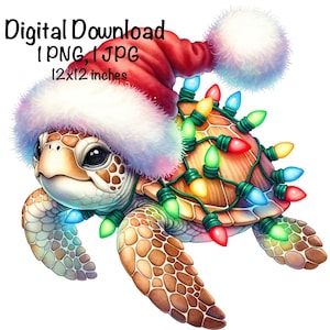 Sea Turtle PNG Clipart Sea Turtle Christmas Holiday PNG Commercial Use ...