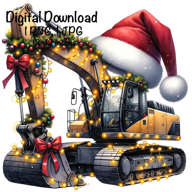 Santa in a Car Clipart - Etsy