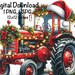 Christmas Combine Harvester Tractor Farm Tractor Boys Reindeer Santa ...