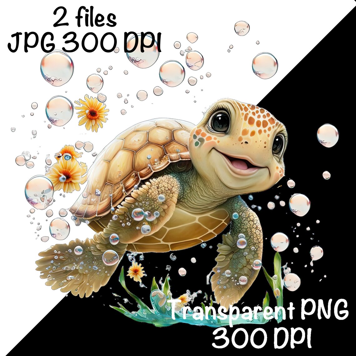 Sea Turtle, Cute Sea Turtle Clipart, Ocean Animals Sea Turtle PNG, Sea ...