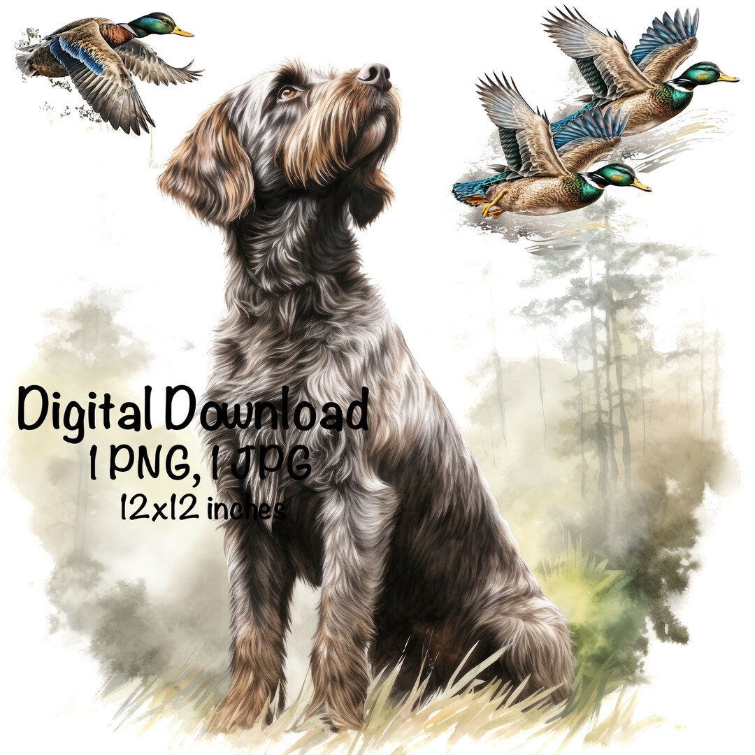 Duck Hunting PNG, Hunting Dog and Duck, Digital Download, Duck Hunting ...