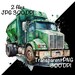 Recycling Truck Watercolor, Green Garbage Trucks Boys Clipart Nursery ...
